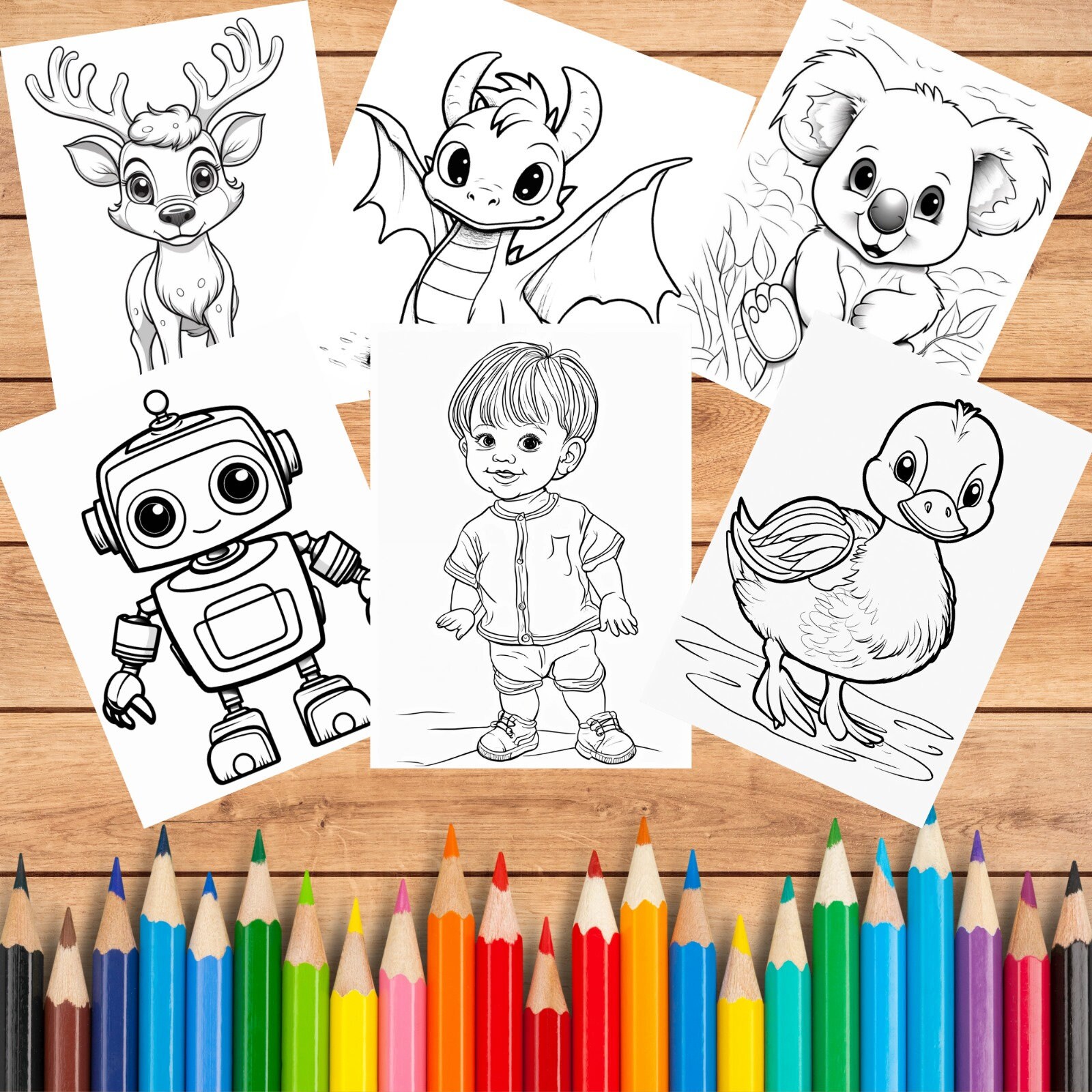 70 Coloring Pages for Kids, Preschoolers, Simple Coloring Pages ...