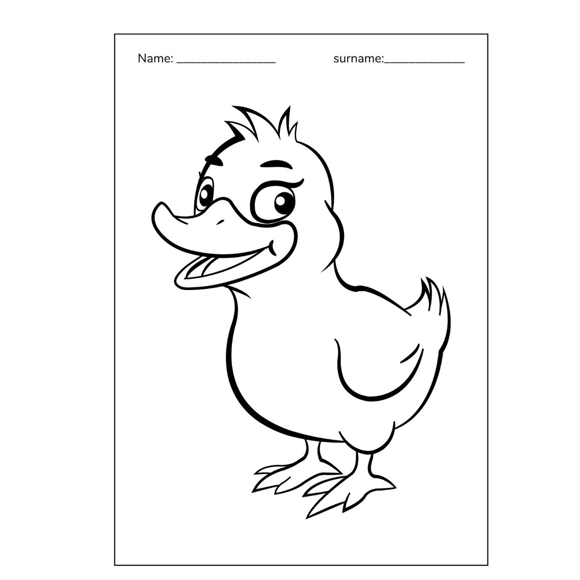 70 Coloring Pages for Kids, Preschoolers, Simple Coloring Pages ...