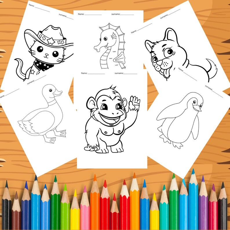 70 Coloring Pages for Kids, Preschoolers, Simple Coloring Pages ...
