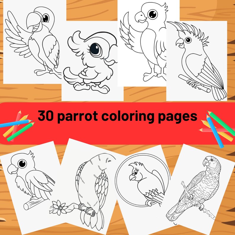 30 Coloring Pages for Kids, Preschoolers, Simple Coloring Pages ...