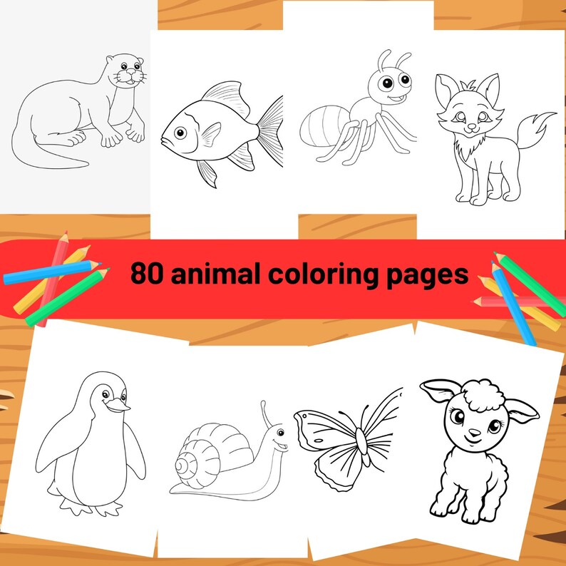 80 Coloring Pages for Kids, Preschoolers, Simple Coloring Pages ...