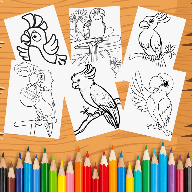 30 Coloring Pages for Kids, Preschoolers, Simple Coloring Pages ...