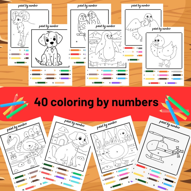 40 Coloring Pages for Kids, Preschoolers, Simple Coloring Pages ...