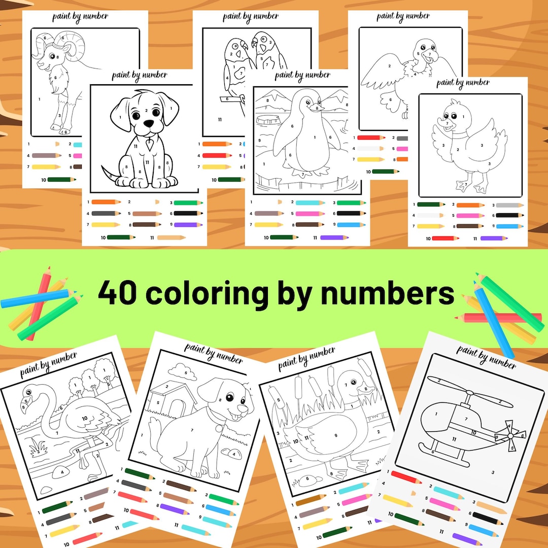 40 Coloring Pages for Kids, Preschoolers, Simple Coloring Pages ...