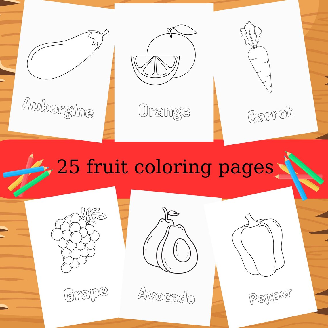 25 Coloring Pages for Kids, Preschoolers, Simple Coloring Pages ...
