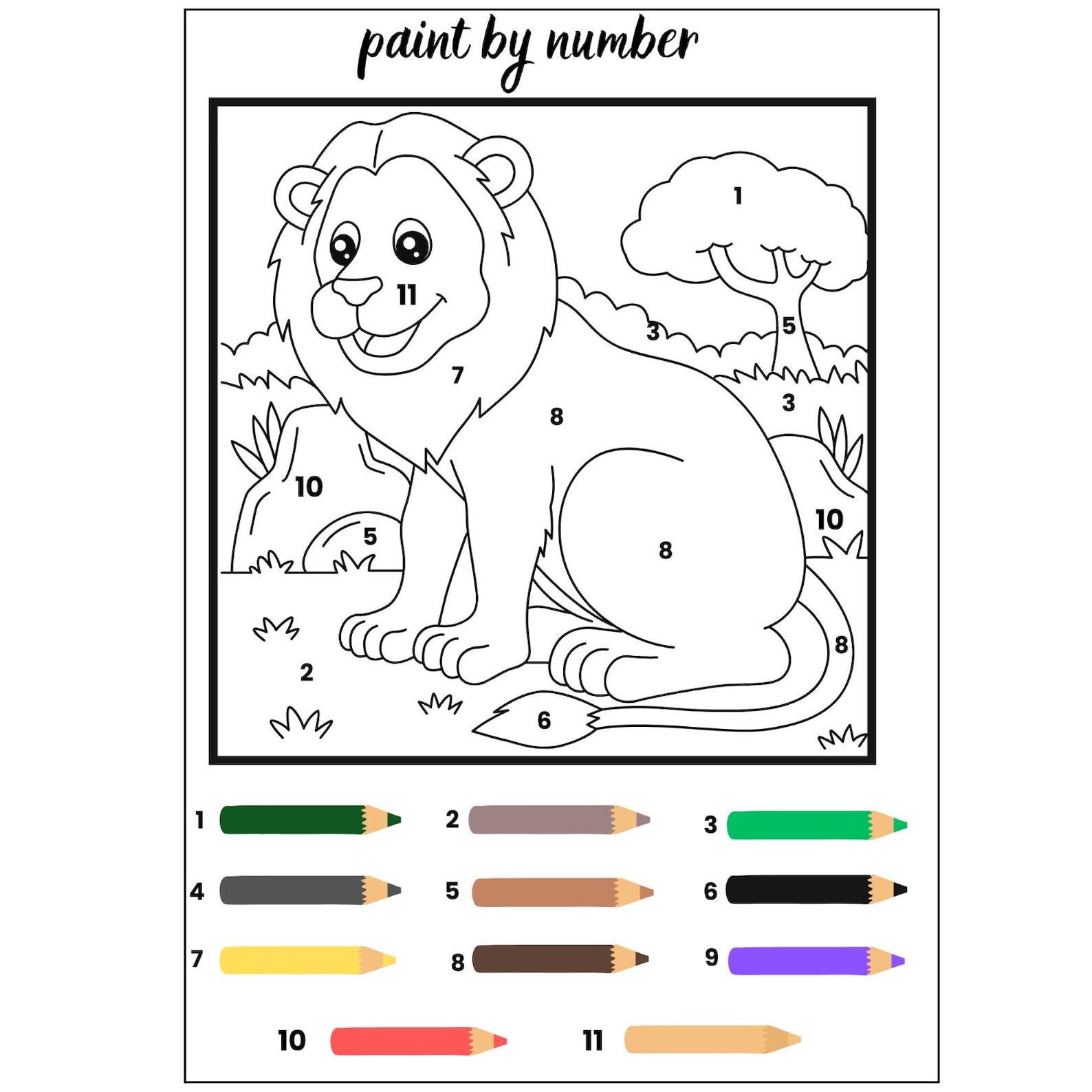 40 Coloring Pages for Kids, Preschoolers, Simple Coloring Pages ...
