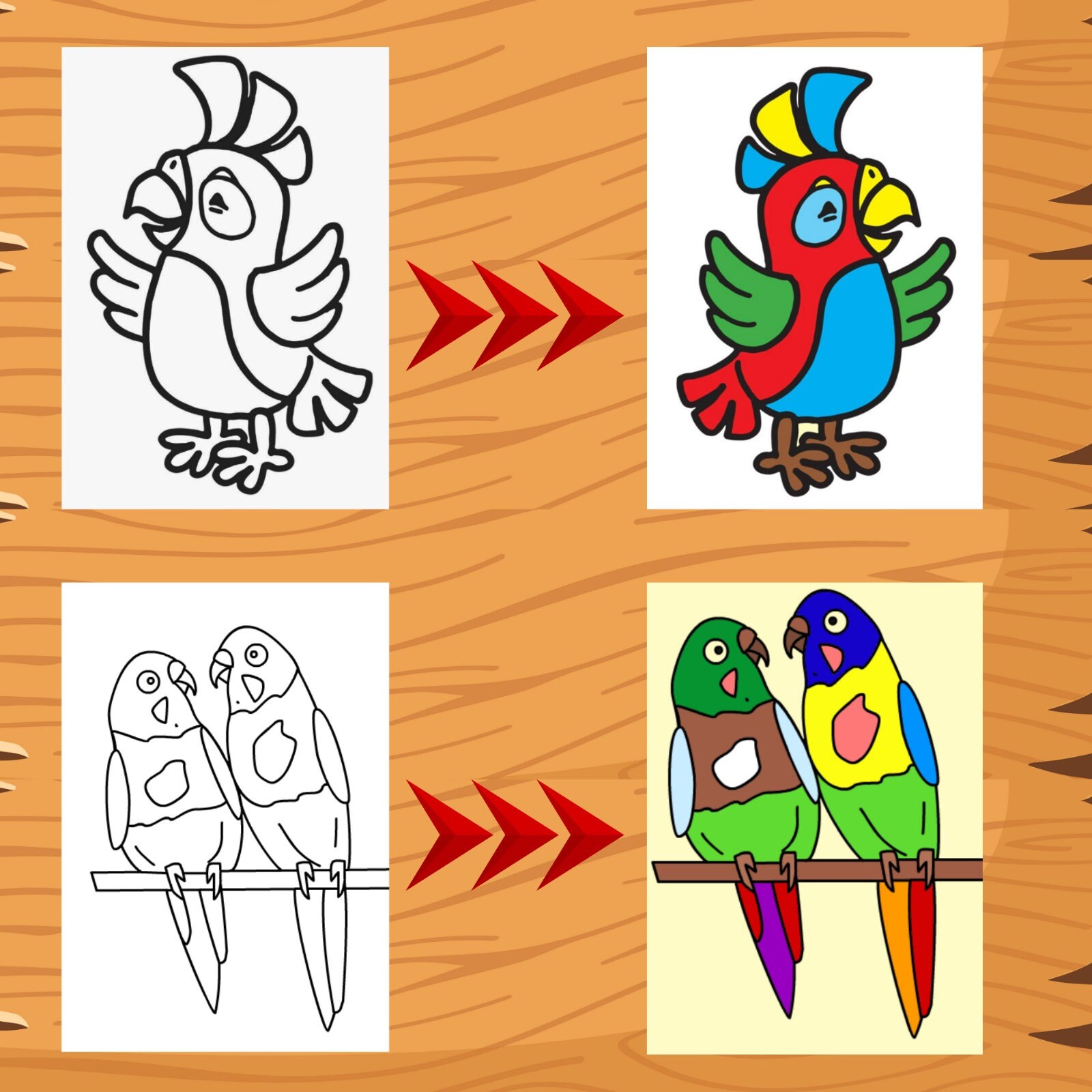 30 Coloring Pages for Kids, Preschoolers, Simple Coloring Pages ...