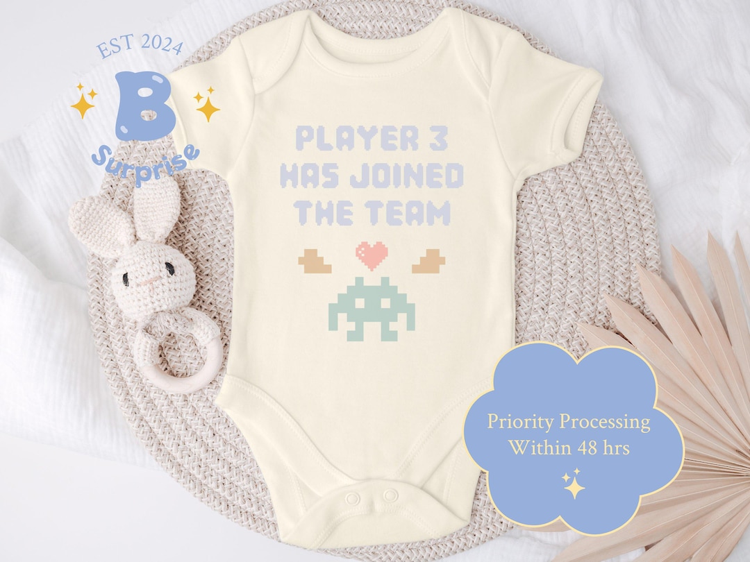 Gamer Onesie® | Player 3 Has Joined the Team Bodysuit | Cute Video Game ...