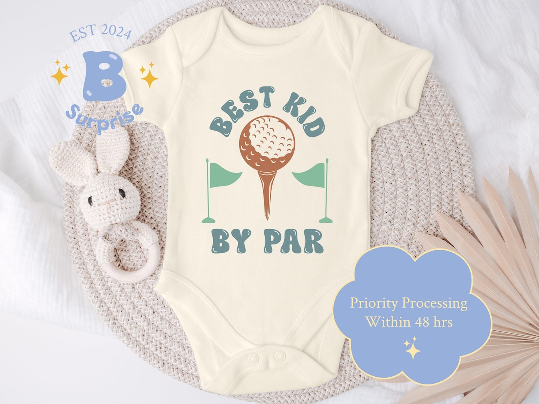 Best Kid by Par Onesie® | Golf Themed Baby Bodysuit for Boys | Cute ...