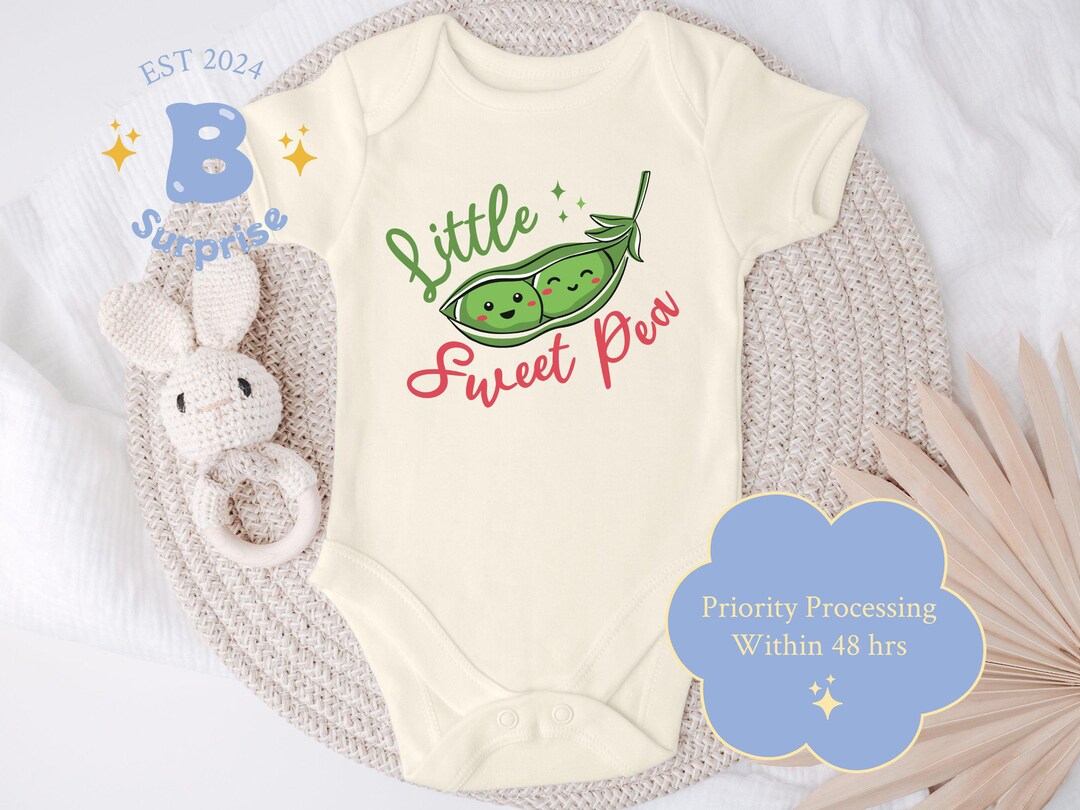Cute Baby Onesies® "little Sweet Pea" | Baby Announcement Outfit | Baby ...