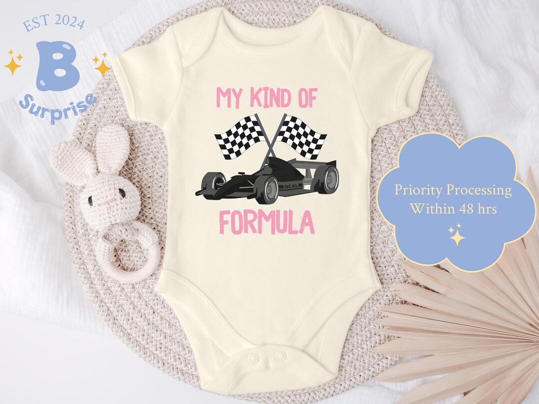Race Car Baby Onesie®: Formula Girl Outfit - Etsy