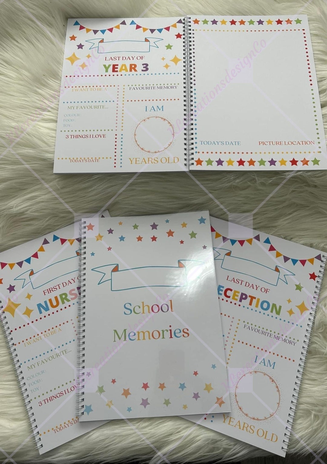 School Memories Book DIGITAL Download Nursery - Years 6 Multi Coloured ...