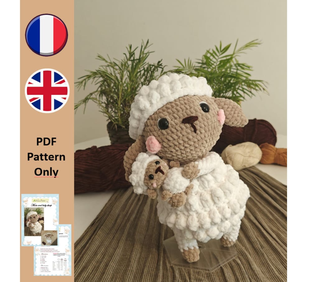 Sheep Plush Toy - PDF Crochet Pattern - Etsy
