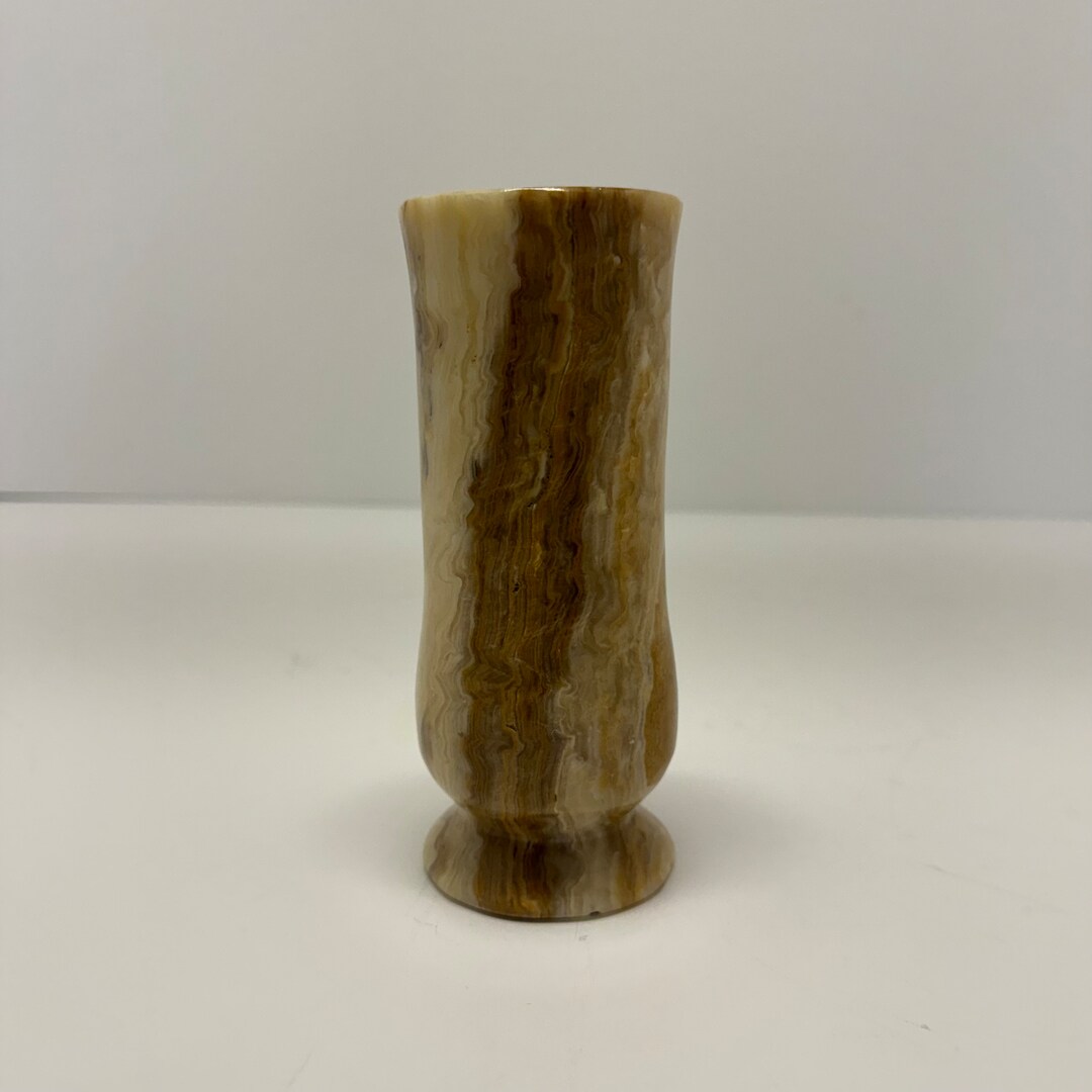 Vintage Natural Stone Vase - Etsy