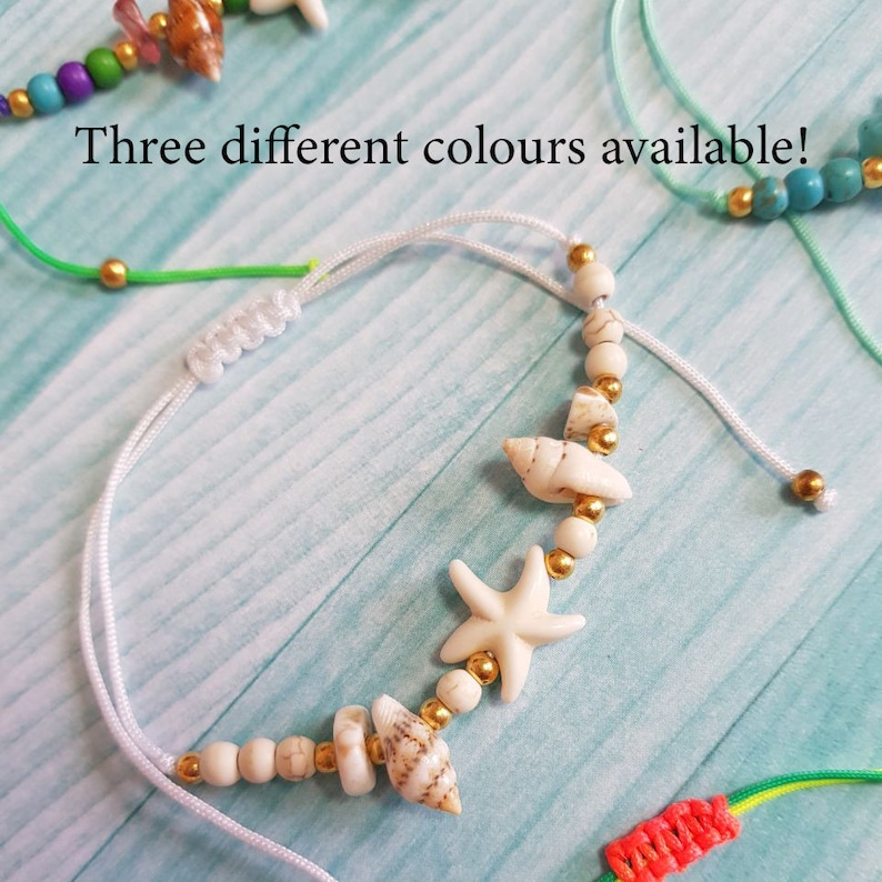 Beach Adjustable Bracelets, Fits Any Size, Shells Summery Jewellery on ...