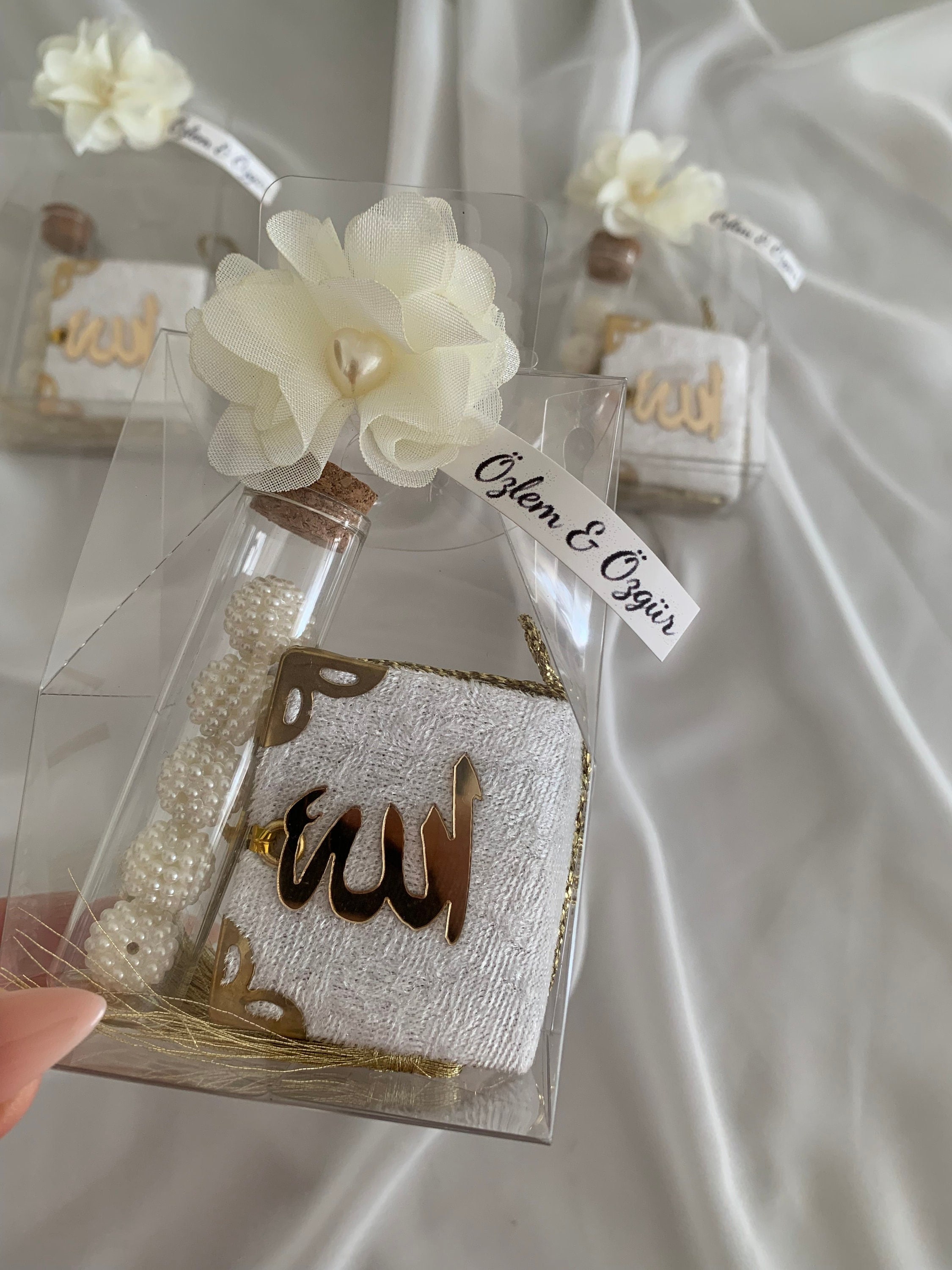 Personalized Muslim Gift Set, Mini Quran and Bottle, Eid Gift, Baby ...