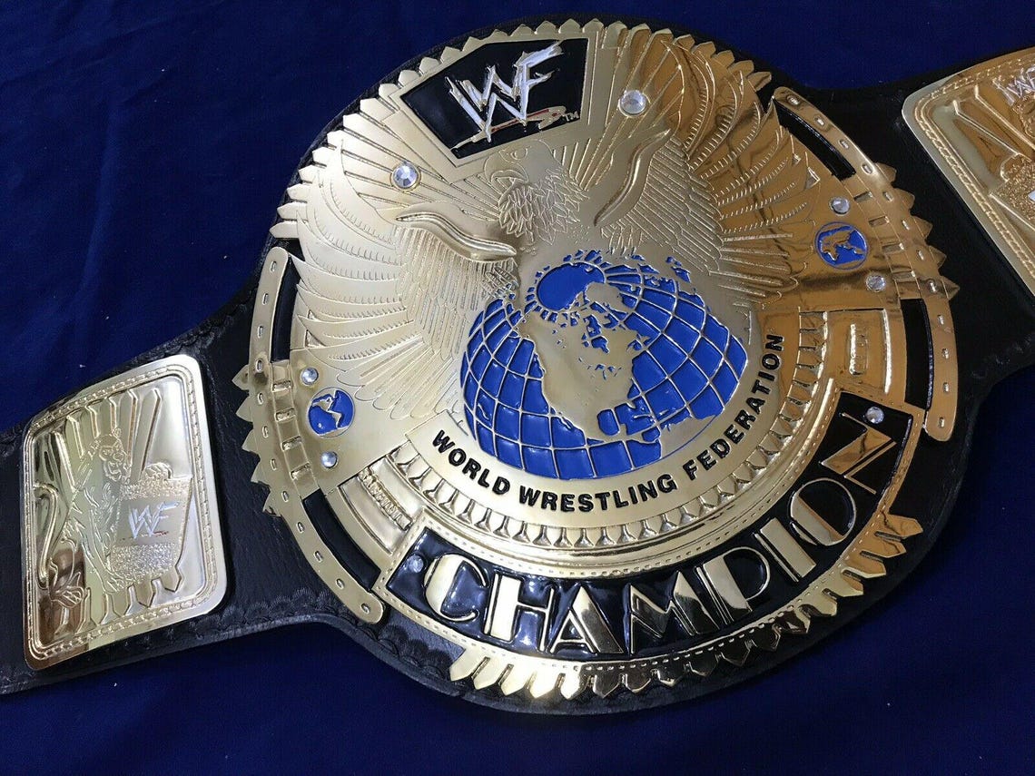 Wwf BIG EAGLE SCRATCH Logo Championship Belt Replica Title Best Gift ...