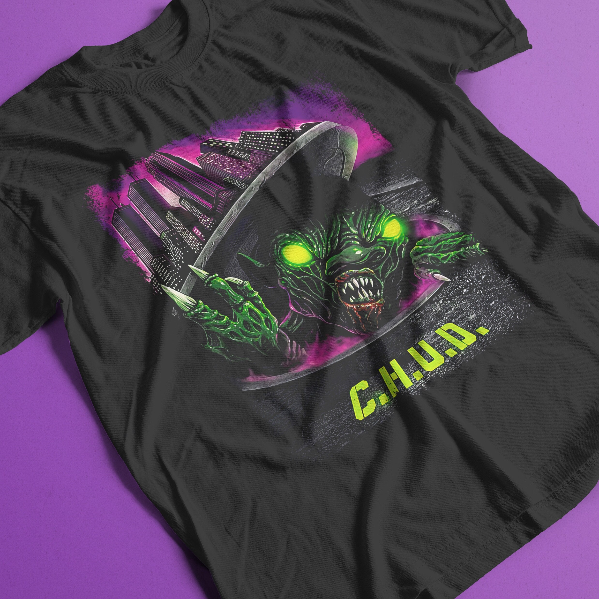 CHUD T-shirt: 1984 Horror Movie Tee, Sci-fi Film Geek Apparel, Monster ...