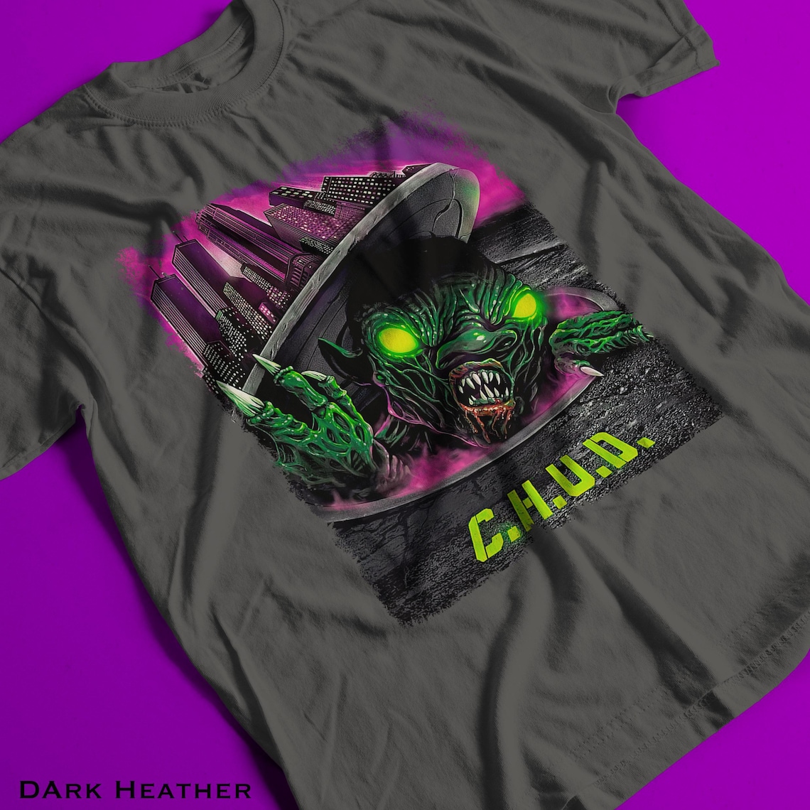 CHUD T-shirt: 1984 Horror Movie Tee, Sci-fi Film Geek Apparel, Monster ...