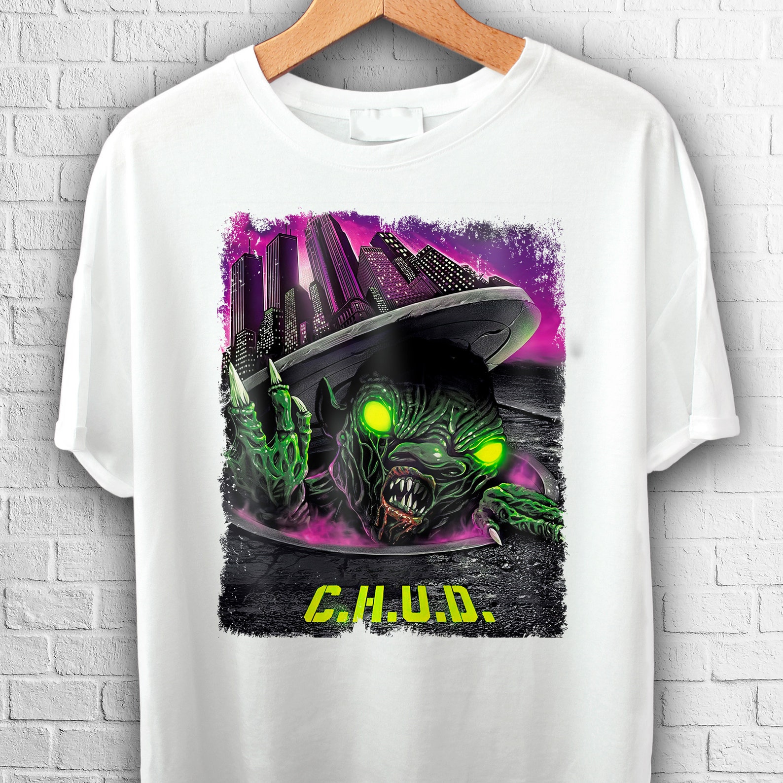 CHUD T-shirt: 1984 Horror Movie Tee, Sci-fi Film Geek Apparel, Monster ...