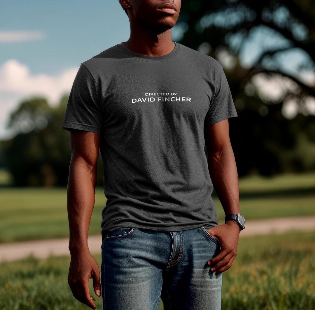 Directed by David Fincher T-shirt: Film Director Tee, Movie Apparel ...