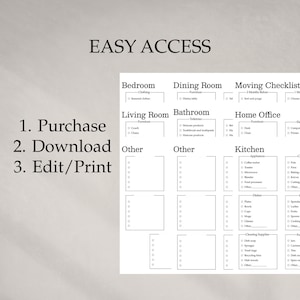 Ultimate Moving Checklist: Room-by-room Guide (printable PDF) - Etsy
