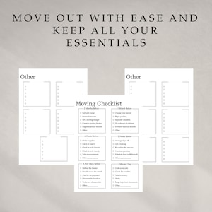 Ultimate Moving Checklist: Room-by-room Guide (printable PDF) - Etsy