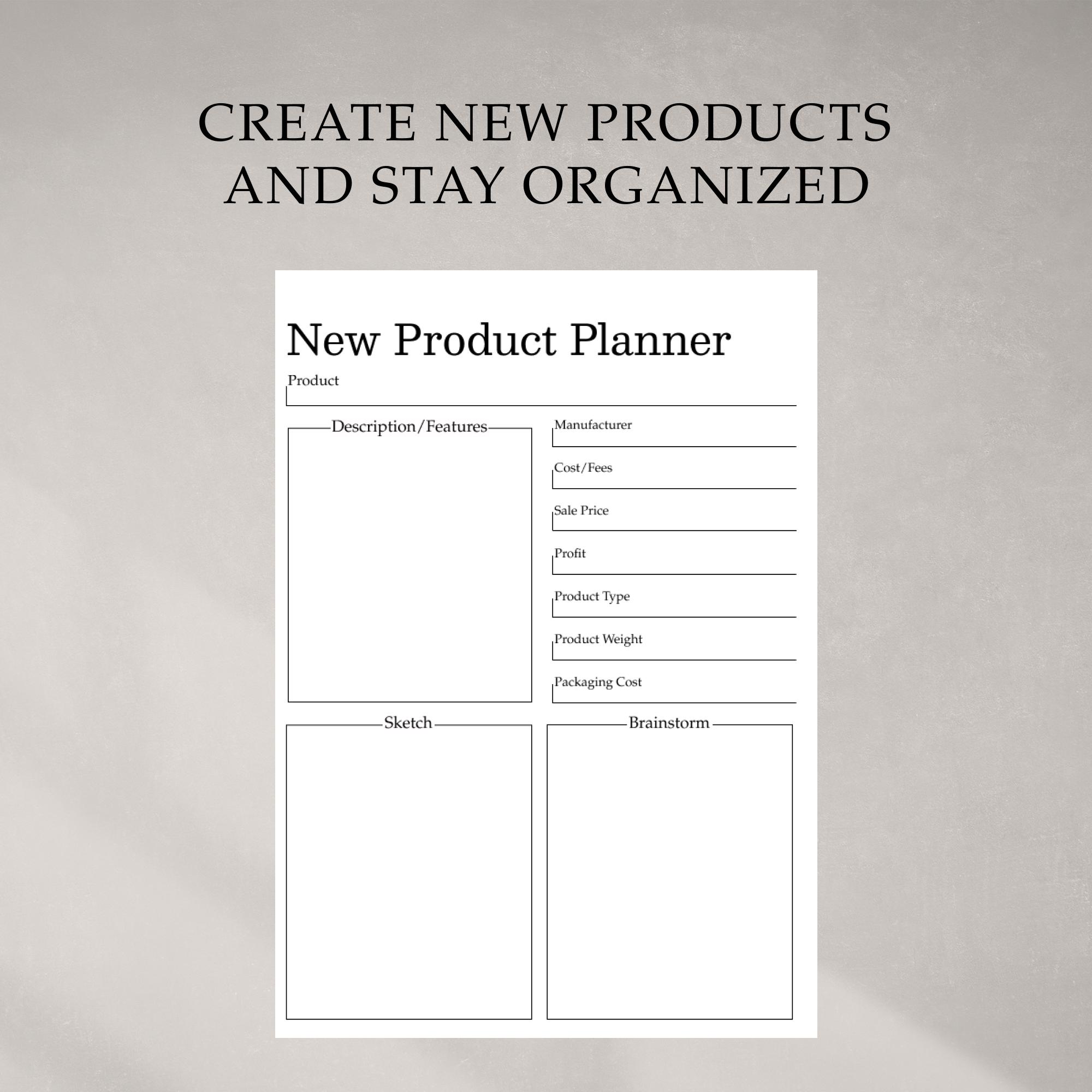 Printable Product Planner Pages | Digital Business Planner | Product ...
