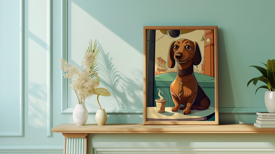 Dachshund Print, Dachshund Decor, Perfect Gift for Sausage Dog Lovers ...