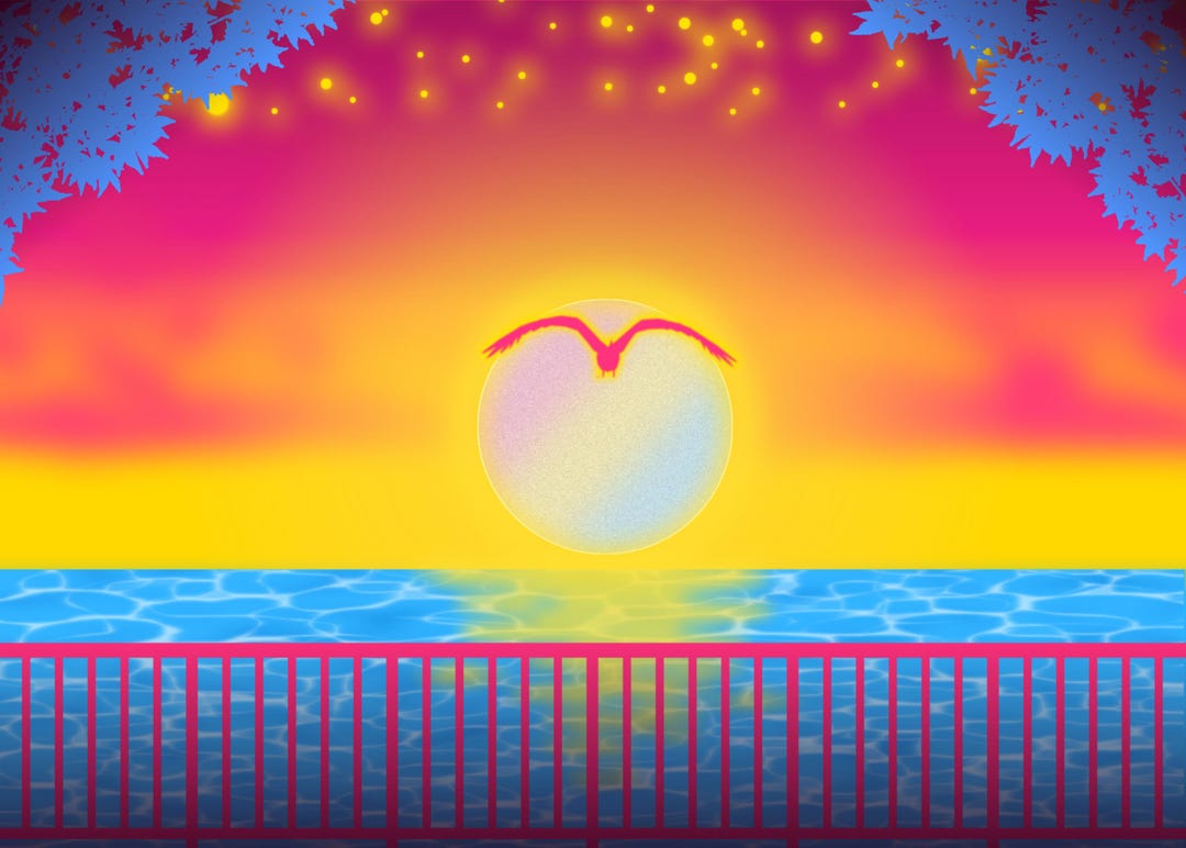 Subtle LGBTQ Pride Stickers Pansexual Sunset | LGBT Lesbian Gay ...
