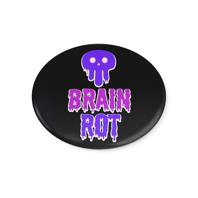 Pastel Goth Pin Button BRAIN ROT | Gothic Emo Alternative Grunge Punk ...