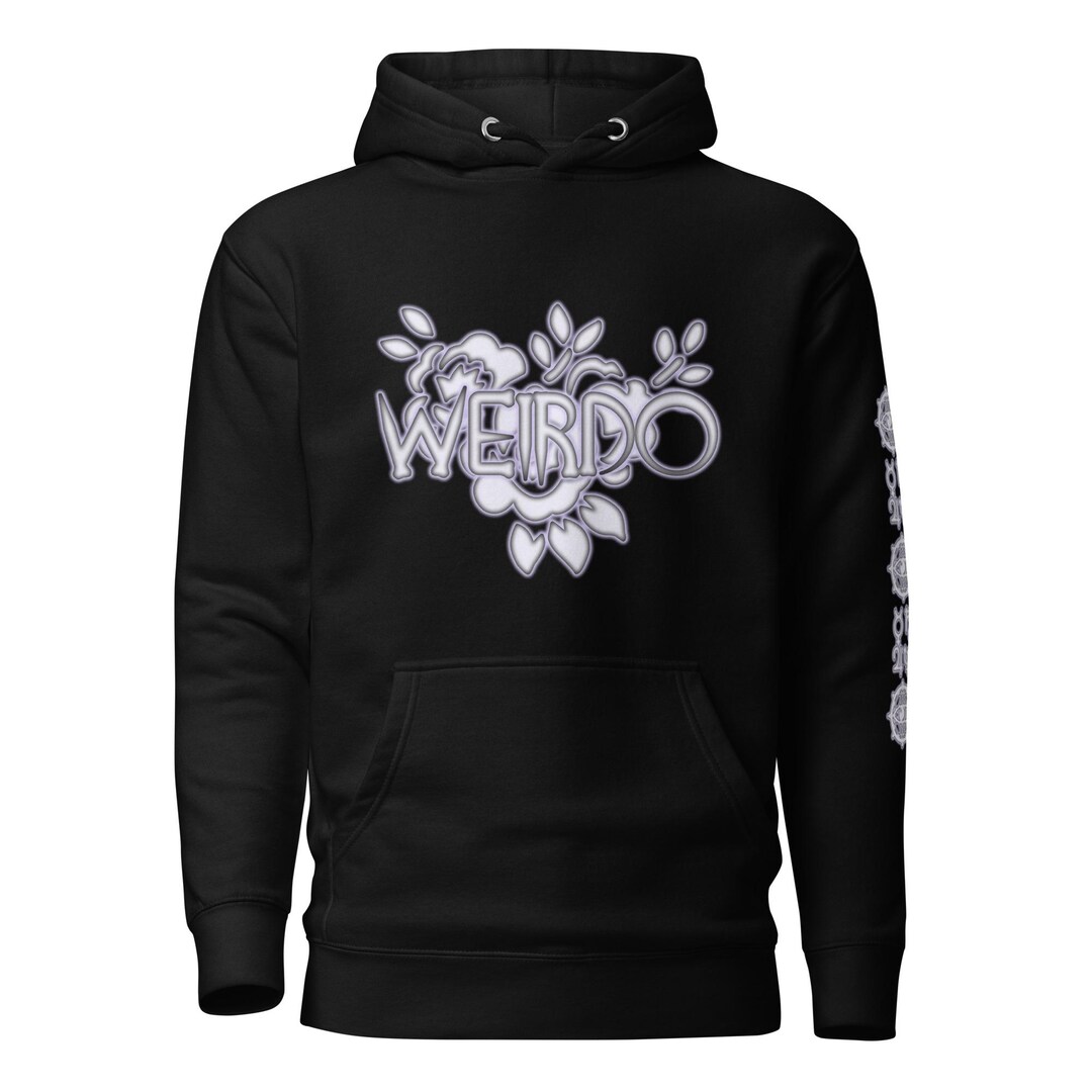 Pastel Goth Hoodie WEIRDO | Gothic Emo Alternative Grunge Punk - Etsy