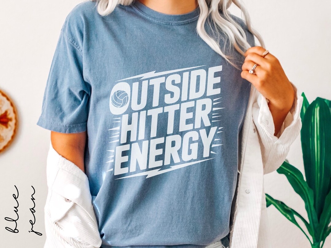 Comfort Colors Outside Hitter Volleyball Shirt, Volleyball Lover T ...
