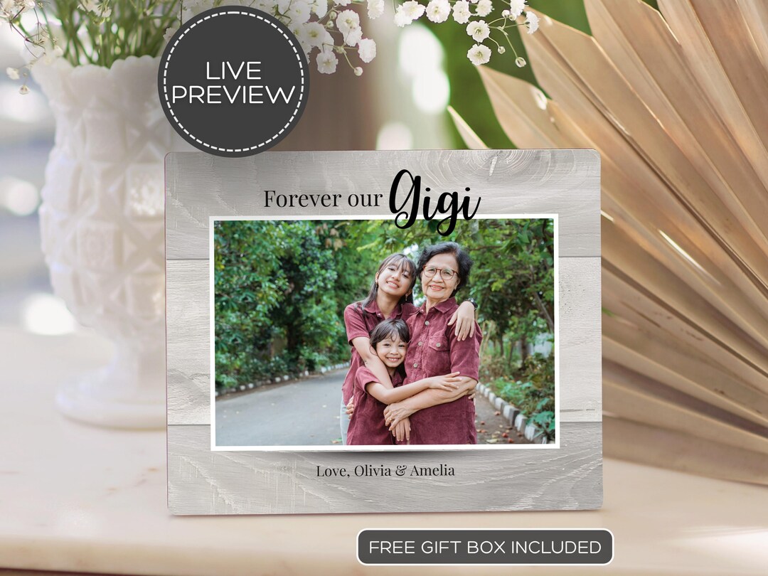 Gigi Gift, Personalized Gigi Picture Frame, Custom Mother's Day Gift ...