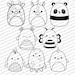 40 Squishmallow Animal Outline PNG SVG Clipart Cricut Designs Bundle ...
