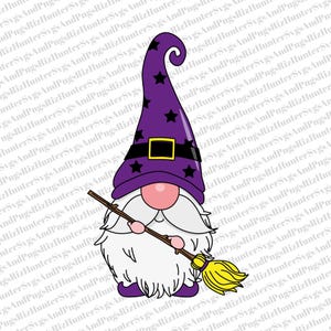 13 Halloween Gnomes PNG SVG Clipart Cricut Designs Bundle Images on ...