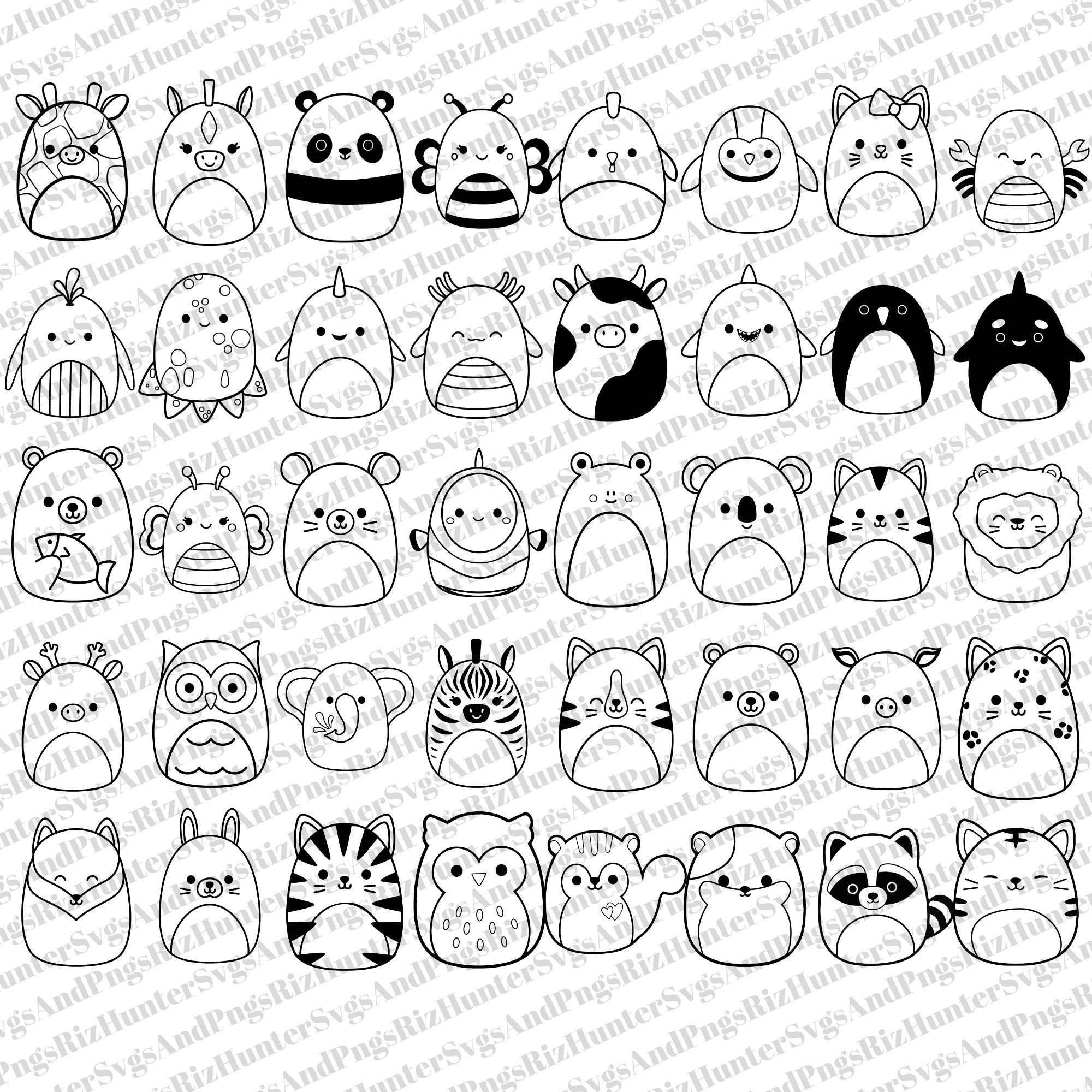 288 Squishmallow PNG SVG Clipart Cricut Designs Bundle Images on ...