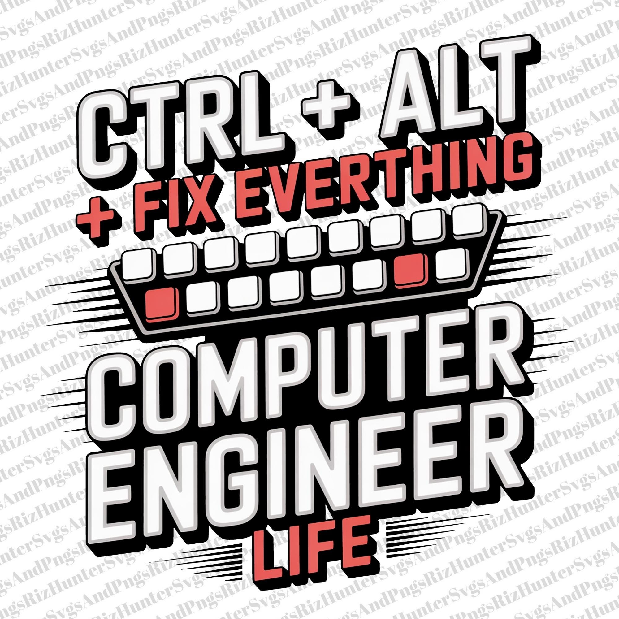 Computer Engineer Clipart Bundle - Coding Quotes PNG - Programmer ...