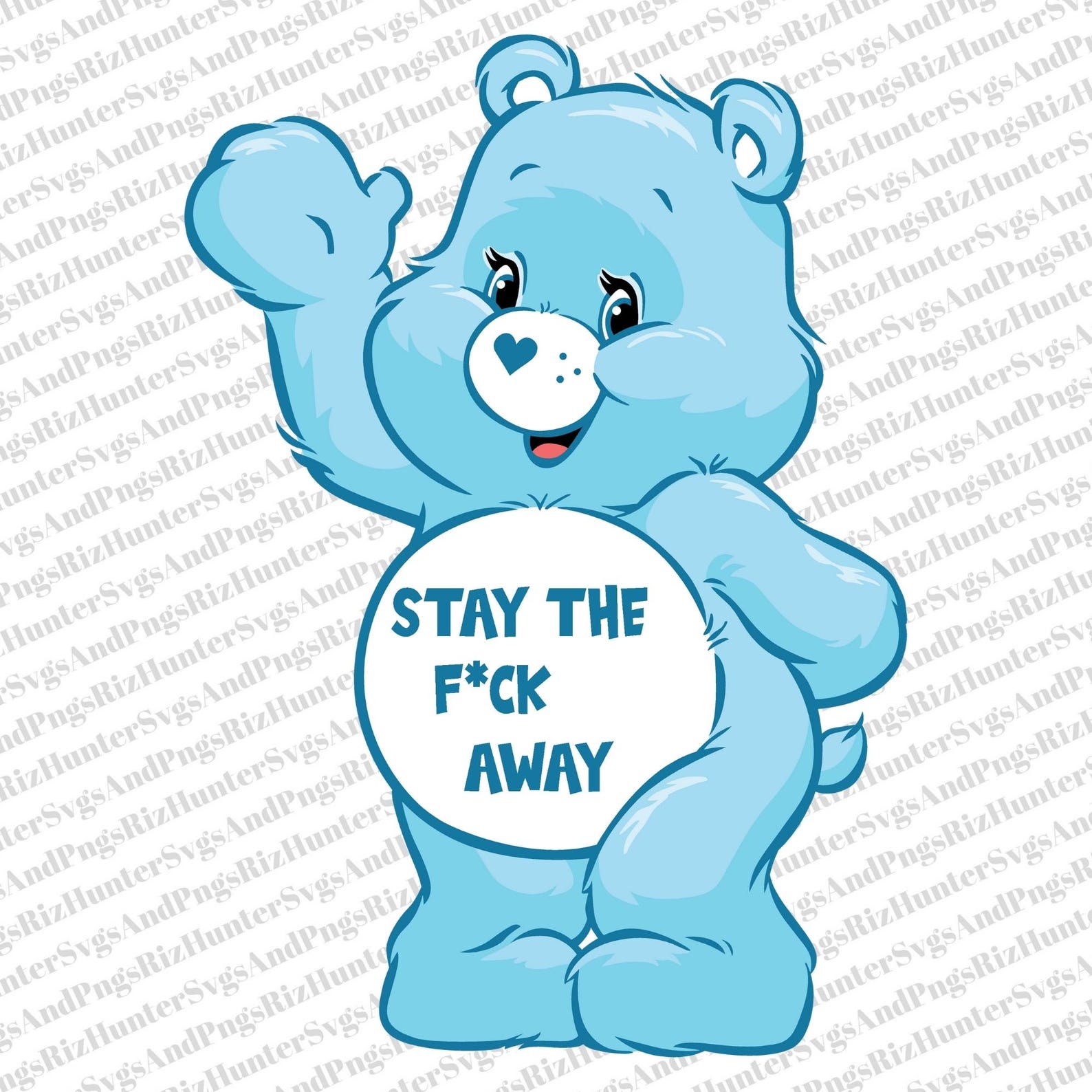 Rude Bear Belly Badge SVG PNG Bundle: Funny Profanity Designs - Etsy
