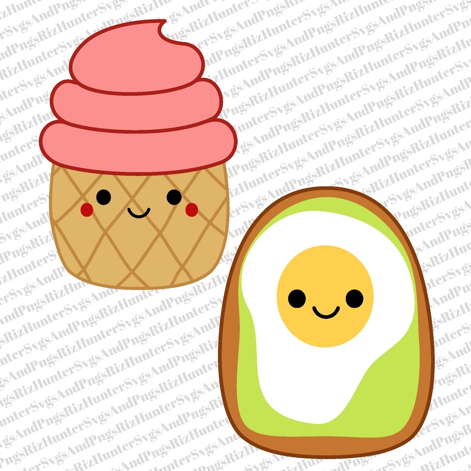 20 Squishmallow Foods PNG SVG Clipart Cricut Designs Bundle Images on ...