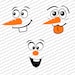 Snowman Faces Clipart: Christmas SVG PNG Bundle (digital Download) - Etsy