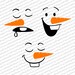 Snowman Faces Clipart: Christmas SVG PNG Bundle (digital Download) - Etsy
