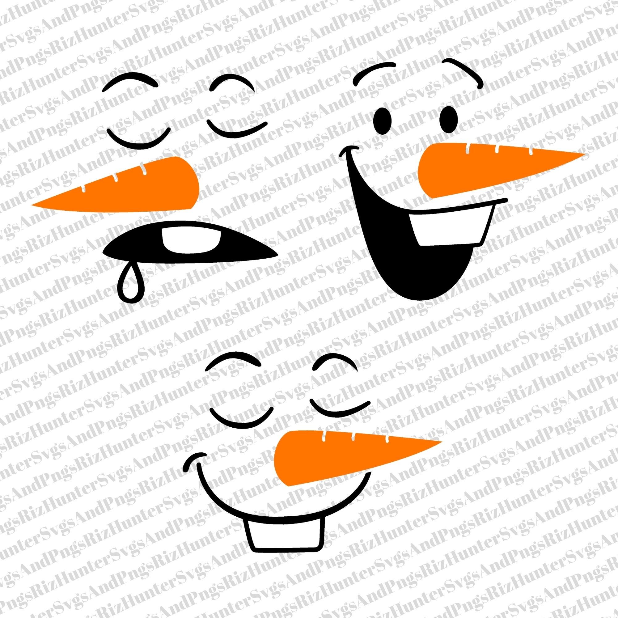 Snowman Faces Clipart: Christmas SVG PNG Bundle (digital Download) - Etsy