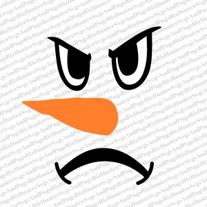 Snowman Faces Clipart: Christmas SVG PNG Bundle (digital Download) - Etsy