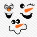 Snowman Faces Clipart: Christmas SVG PNG Bundle (digital Download) - Etsy