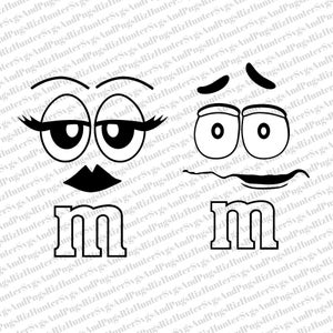 24 Faces Gestures Mimic SVG PNG Clipart Bundle Cricut Silhouette ...