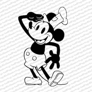 Retro Mouse PNG SVG: 1920s Cartoon Steamboat Design (cut Files) - Etsy