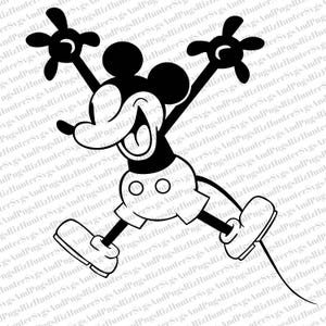 Retro Mouse PNG SVG: 1920s Cartoon Steamboat Design (cut Files) - Etsy