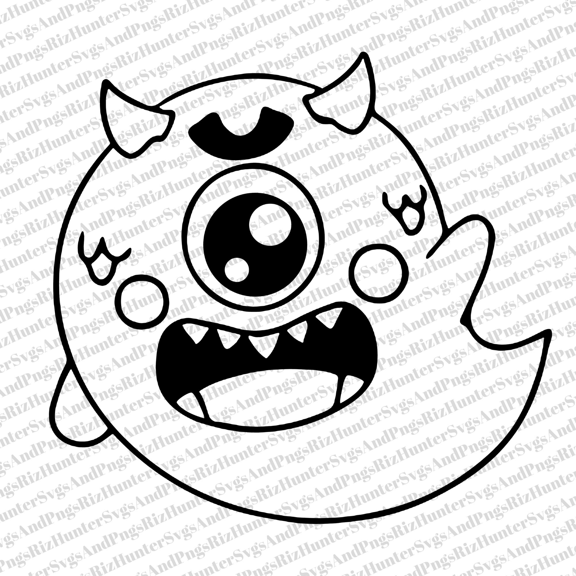 Monster Outline Svg