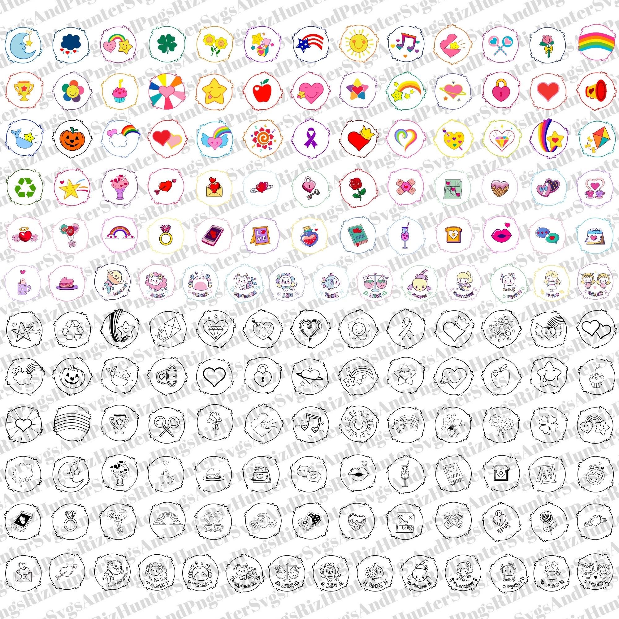 Bear Belly Badges SVG PNG Bundle: 150+ Clipart Designs for Cricut and ...